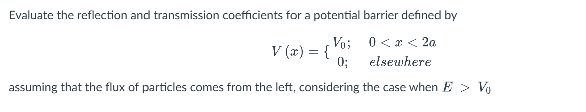 Solved Evaluate the reflection and transmission coefficients | Chegg.com