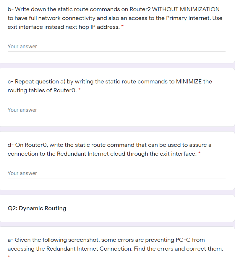 Solved You are given the network of the below topology to | Chegg.com
