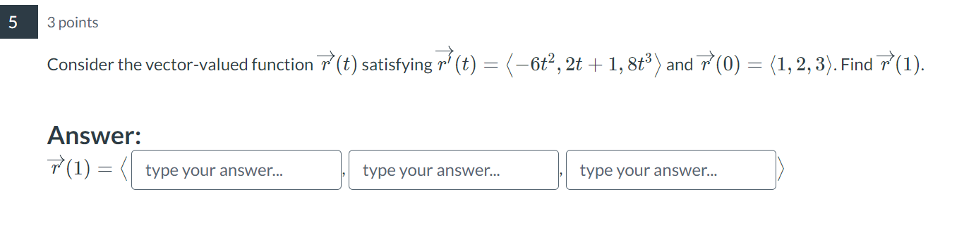 Solved Consider the vector-valued function r(t) satisfying | Chegg.com