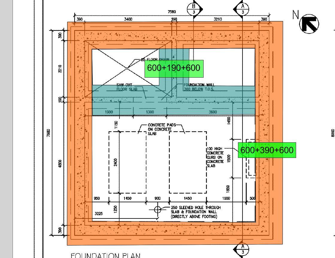 Solved Determine the quantities for the foundation | Chegg.com