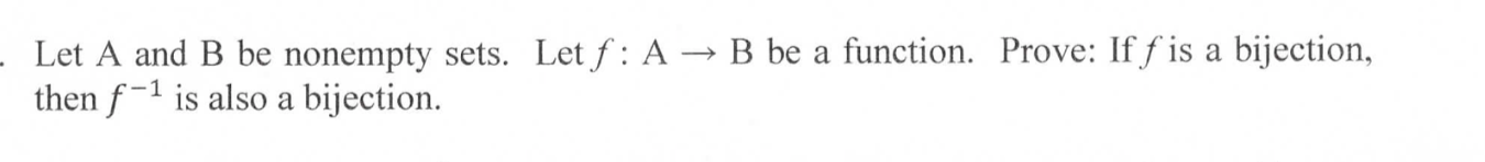 Solved - Let A and B be nonempty sets. Let f: A → B be a | Chegg.com