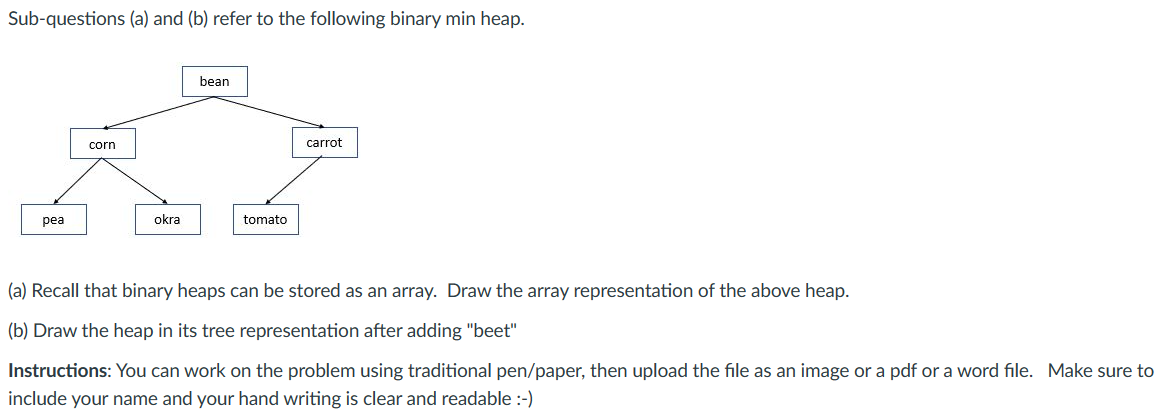 Solved Sub-questions (a) and (b) refer to the following | Chegg.com