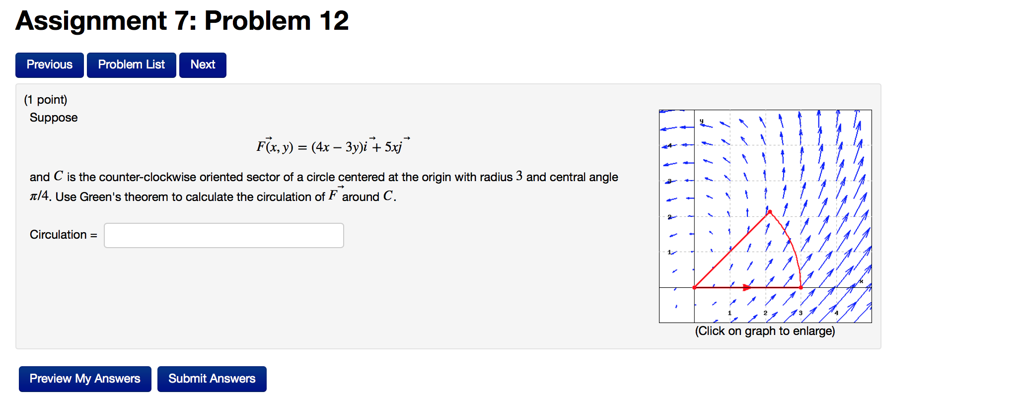 Solved Assignment 7: Problem 12 Previous Problem List Next | Chegg.com