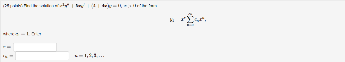 Solved Find the solution of | Chegg.com