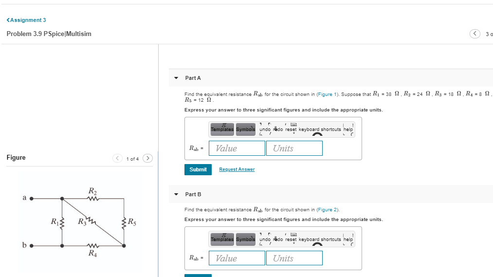 Solved Submit Request Answer Part B Find the equivalent | Chegg.com