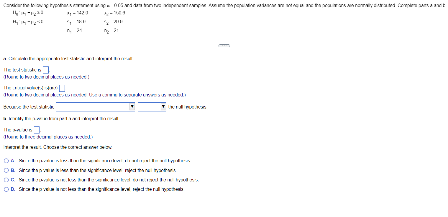 Solved \\[ \\begin{array}{lll} \\mathrm{H}_{0}: | Chegg.com