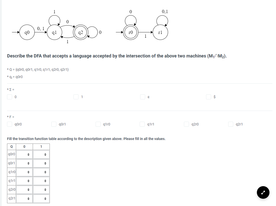 Solved Describe the DFA that accepts a language accepted by | Chegg.com