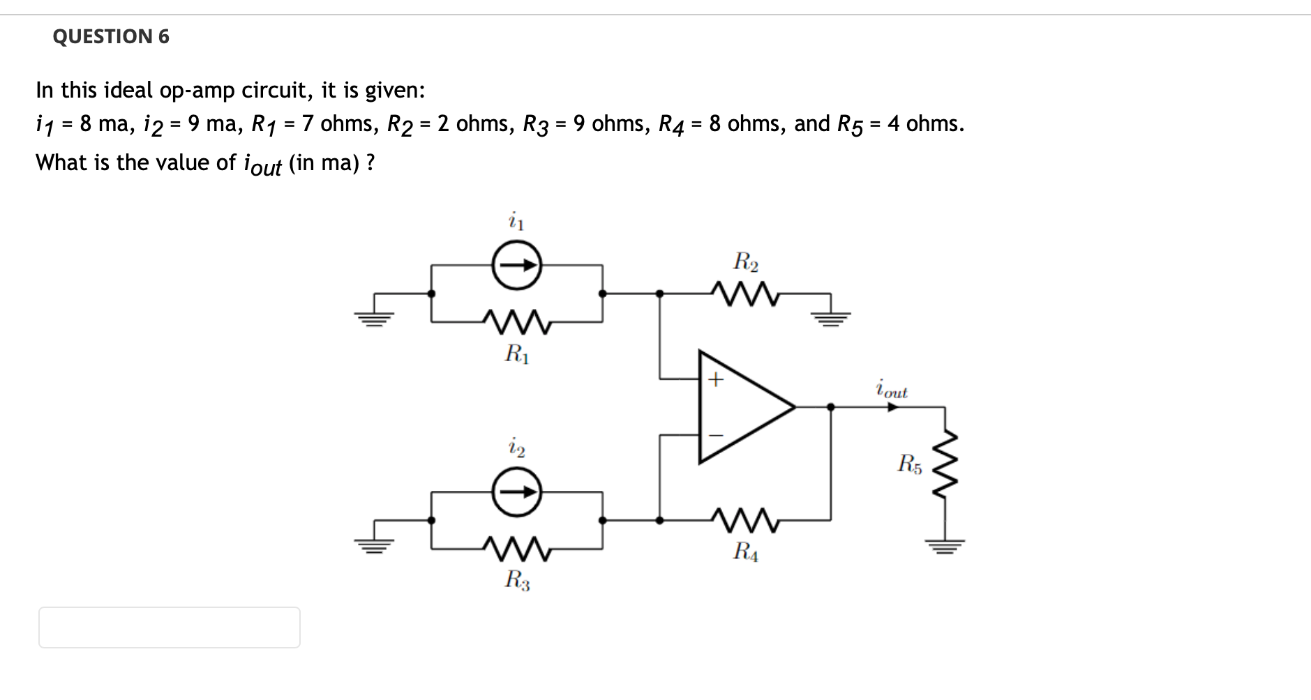 Solved In this ideal op-amp circuit, it is given: R1=9 ohms, | Chegg.com