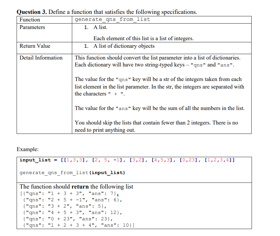 Solved Question 3. Define a function that satisfies the | Chegg.com