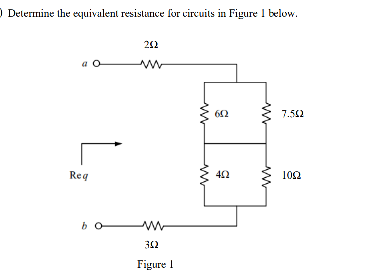 Solved Determine the equivalent resistance for circuits in | Chegg.com