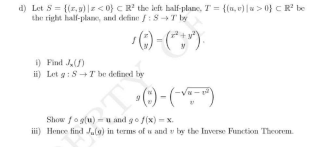 Solved d) Let S = {(1,y)
