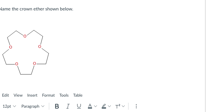Solved Name each of the following ethers using IUPAC | Chegg.com