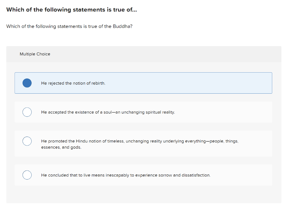 Solved Which of the following statements is true of... Which | Chegg.com