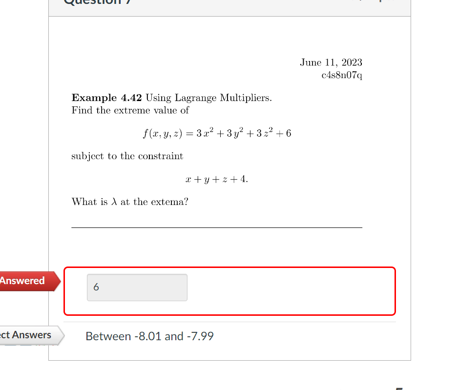 Solved Example 4 42 Using Lagrange Multipliers Find The