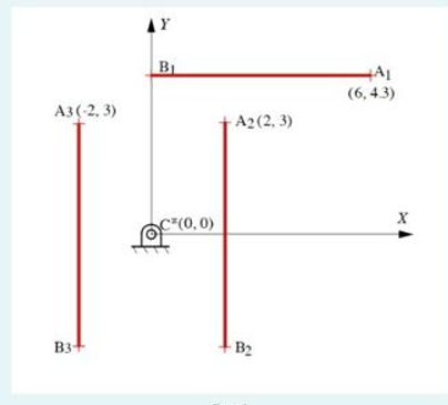 Design a four-bar linkage to move a coupler | Chegg.com