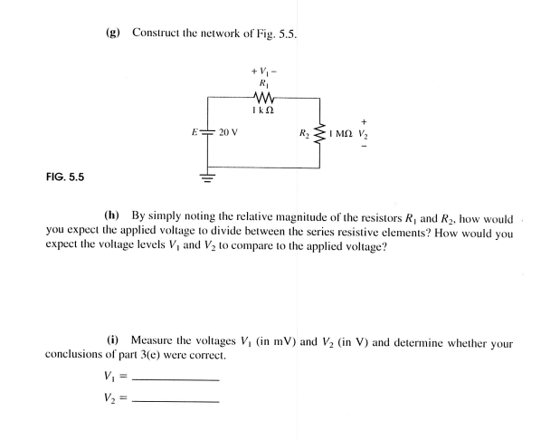 Solved For circuits in figure 5.5(g) Construct the network | Chegg.com