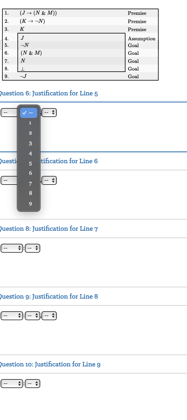 Solved Question 6: Justification for Line 5 Question 8: | Chegg.com