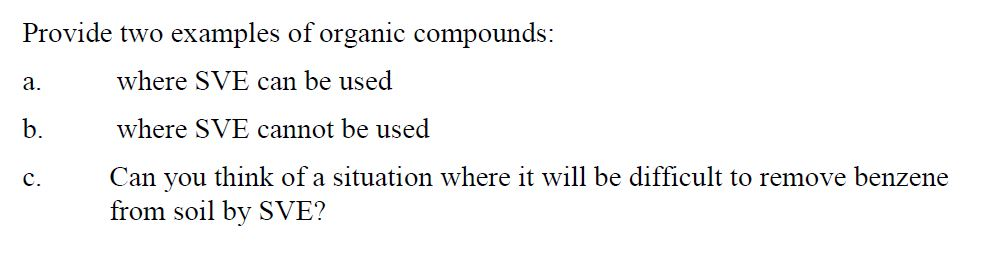 SVE Design Problem An underground storage tank (UST) | Chegg.com