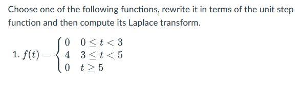 Solved Choose one of the following functions, rewrite it in | Chegg.com