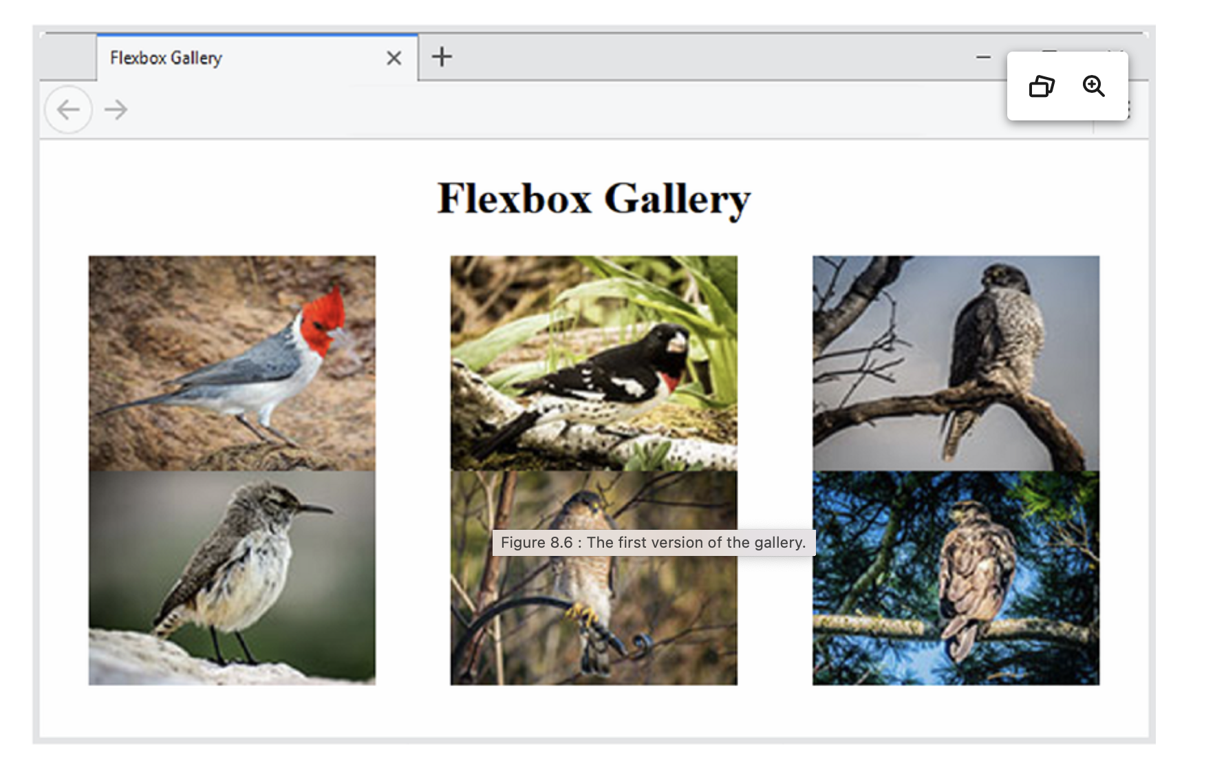 You'll configure an image gallery with flexbox | Chegg.com