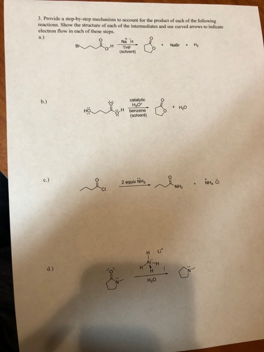 Solved I. Draw or provide each of the following: a) A | Chegg.com