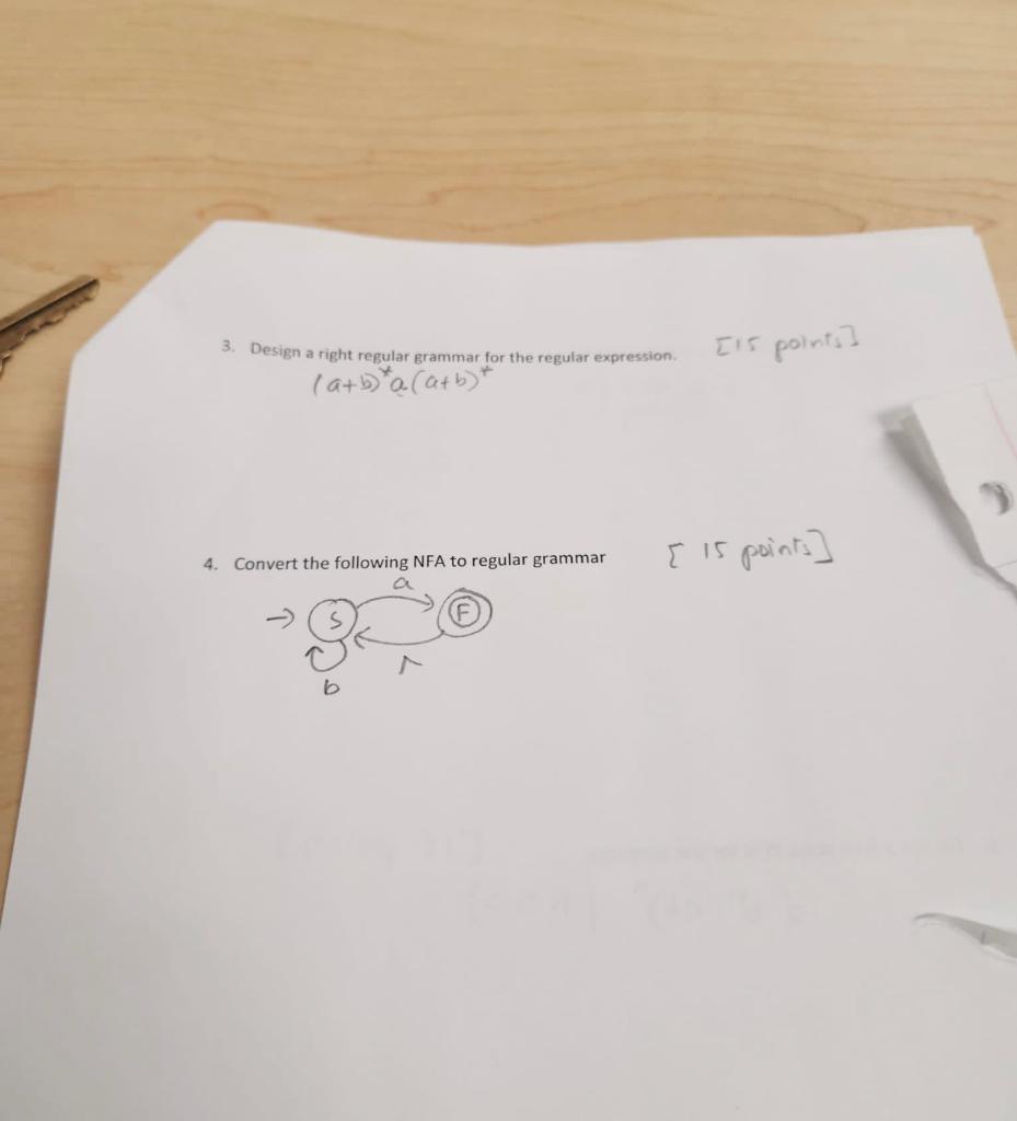 Solved 3. Design a right regular grammar for the regular | Chegg.com