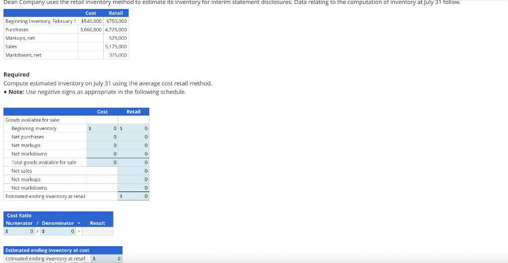 Required Compute estimated inventory on July 31 using | Chegg.com