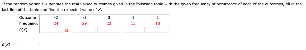 Solved If The Random Variable X Denotes The Real Valued