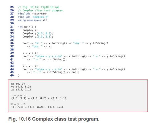 Solved Q1 -10.8 (In c++ please) Consider class Complex | Chegg.com
