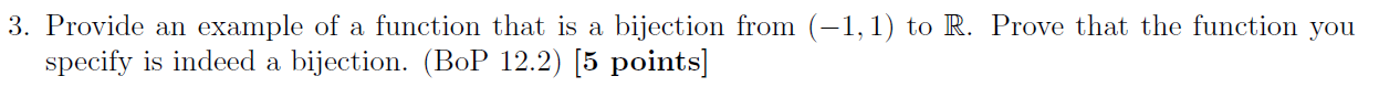 Solved 3. Provide an example of a function that is a | Chegg.com