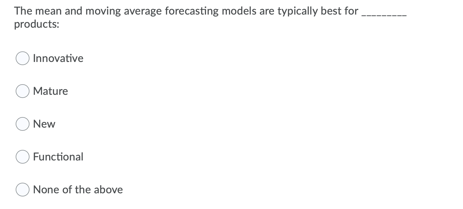 Solved The mean and moving average forecasting models are | Chegg.com