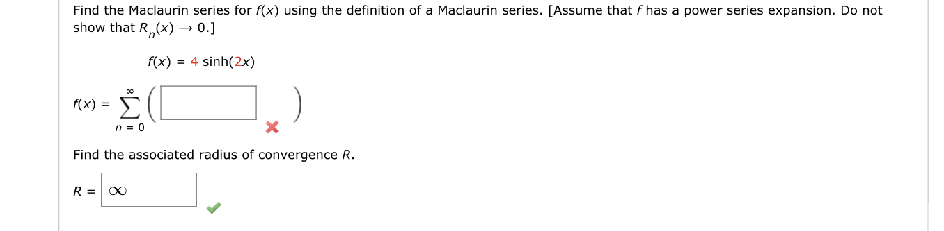 Solved Find the Maclaurin series for f(x) ﻿using the | Chegg.com