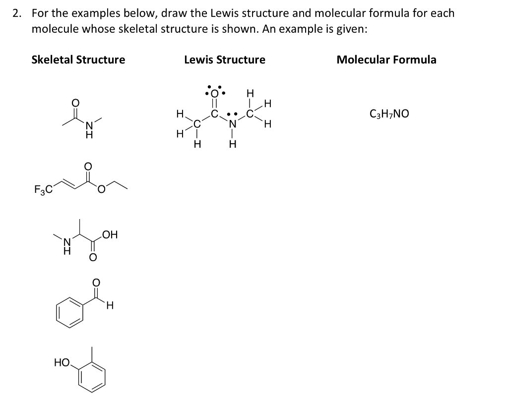 Solved For The Examples Below Draw The Lewis Structure And Chegg Solved For The Examples Below Draw The Lewis Structure And Chegg