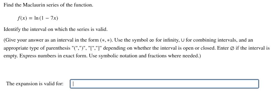 Solved Find the Maclaurin series of the function. f(x) = ln | Chegg.com