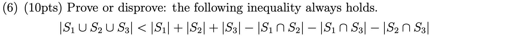 Solved ∣S1∪S2∪S3∣