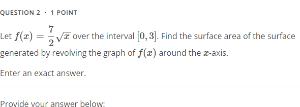 Solved QUESTION \\( 2 \\cdot 1 \\) POINT Let \\( | Chegg.com
