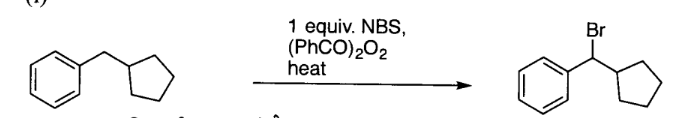 Solved 1 equiv. NBS, (PhCO)2O2 heat | Chegg.com