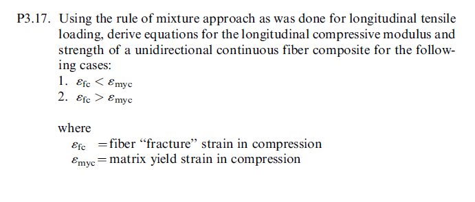 Solved P3.17. Using the rule of mixture approach as was done | Chegg.com