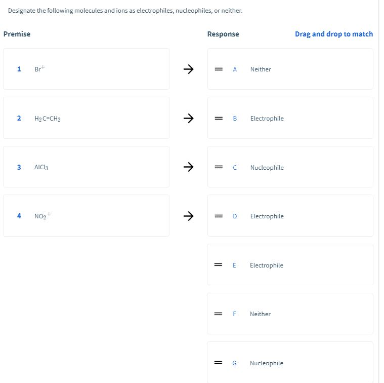 Solved Designate the following molecules and ions as | Chegg.com