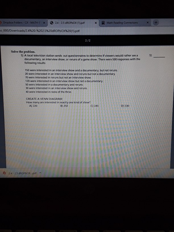 Solved Dropbox Folders CX - MATH-1 x > 24 25 dROPbox (1).pdf | Chegg.com