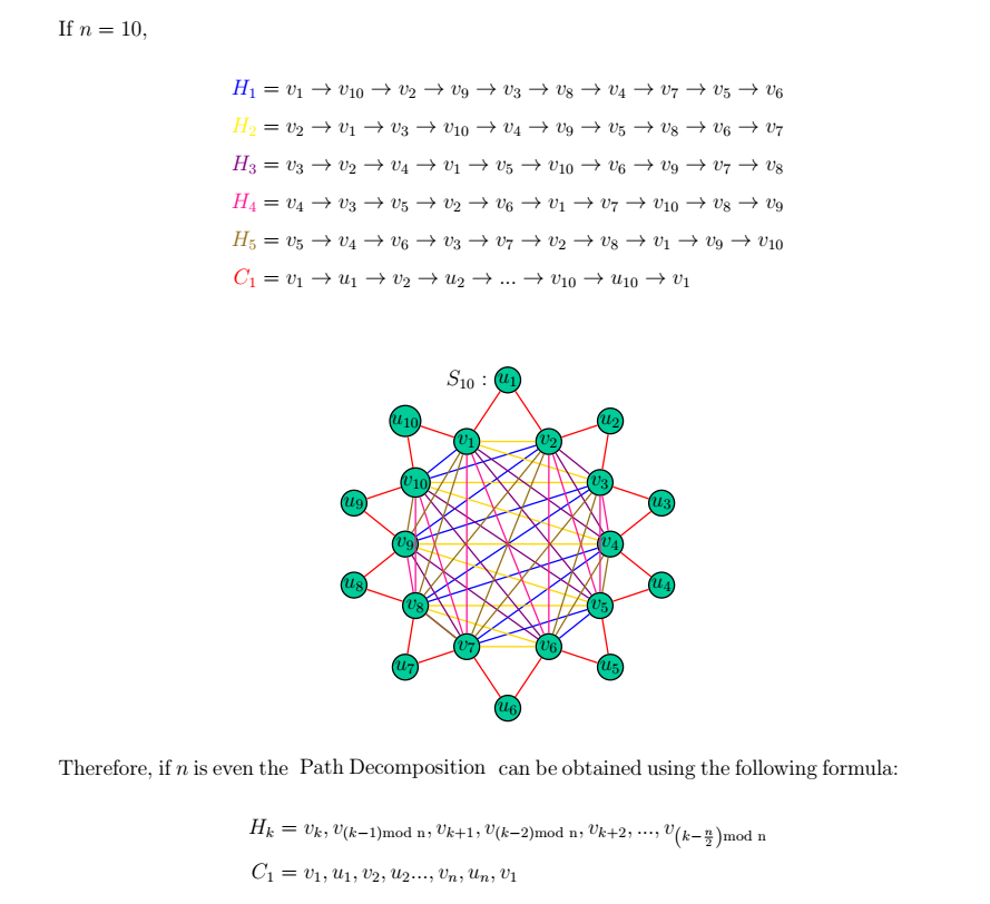 = Decomposition of a graph G is a set of edge | Chegg.com