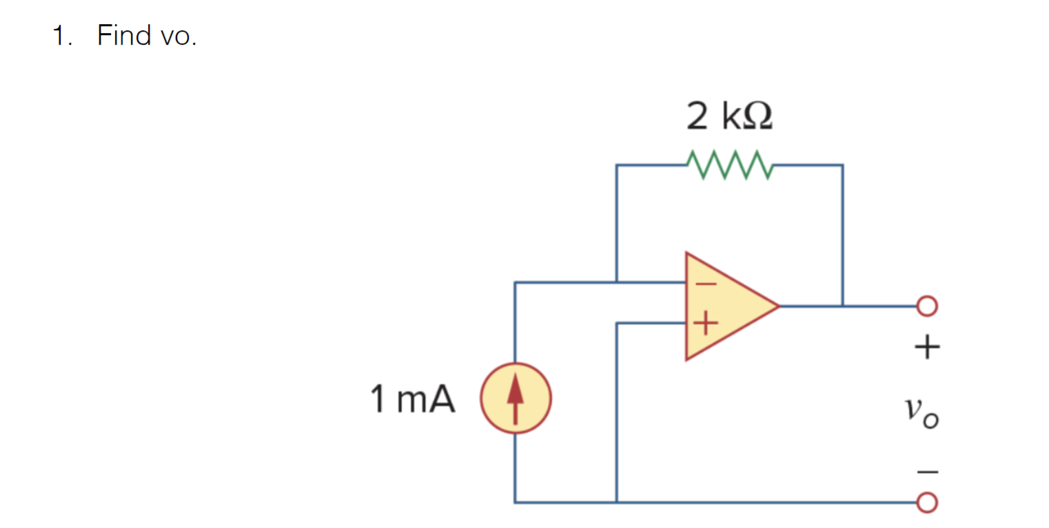 Solved 1. Find vo. | Chegg.com