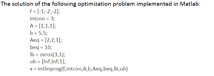 Solved optimization problem. fine the solution of this | Chegg.com