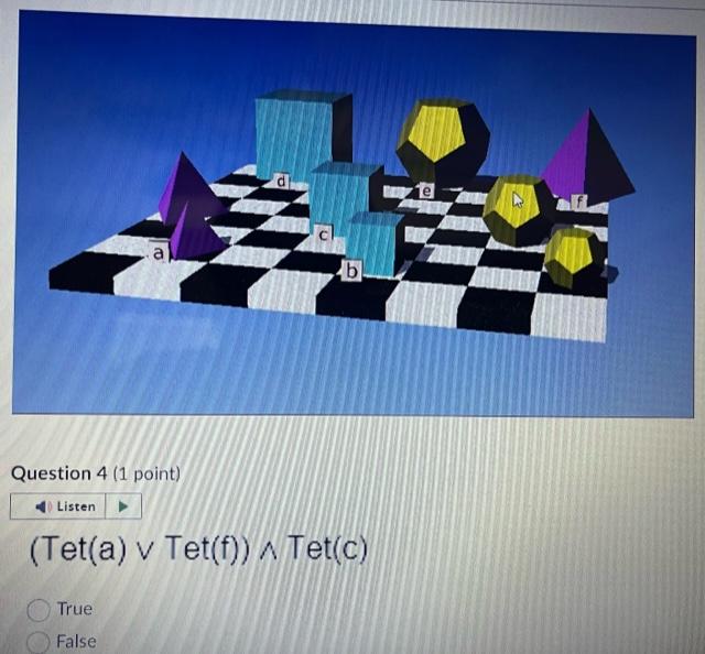 Solved (Tet(a)∨Tet(f))∧Tet(c) | Chegg.com