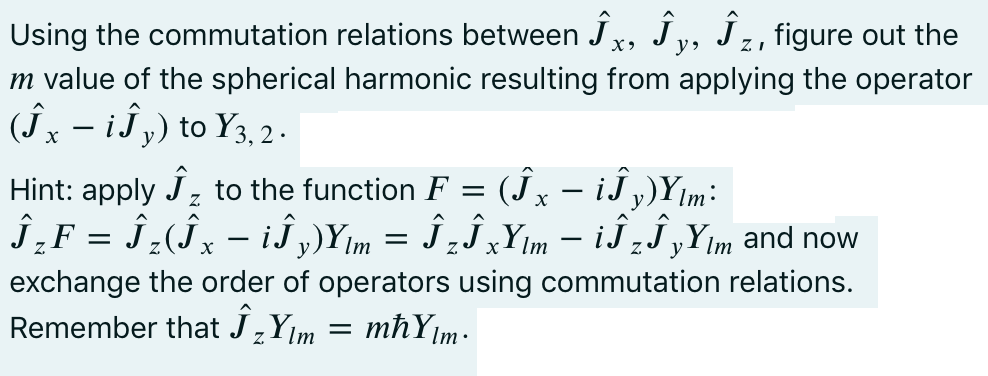 Solved X y; Using the commutation relations between Îx, Îv, | Chegg.com