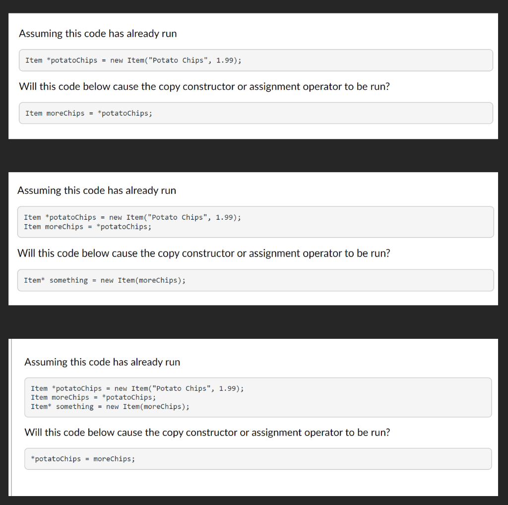 Solved Assuming this code has already run Will this code | Chegg.com