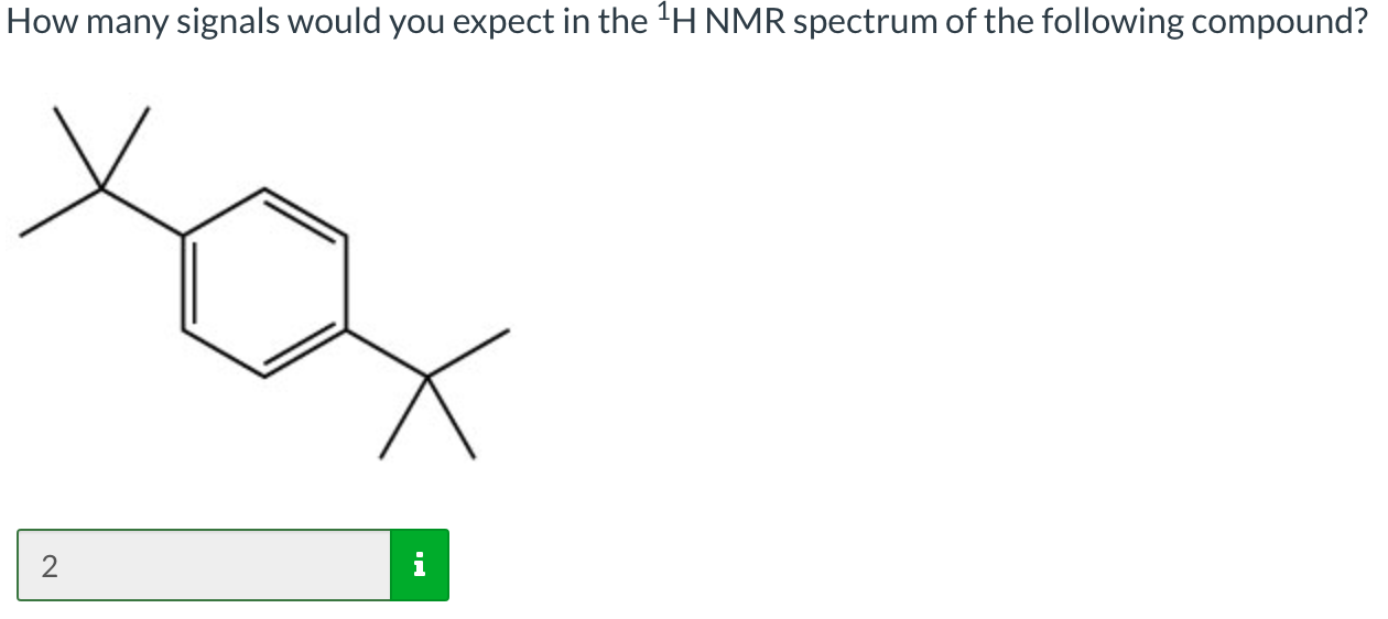 Solved How many signals would you expect in the ?1H ﻿NMR | Chegg.com