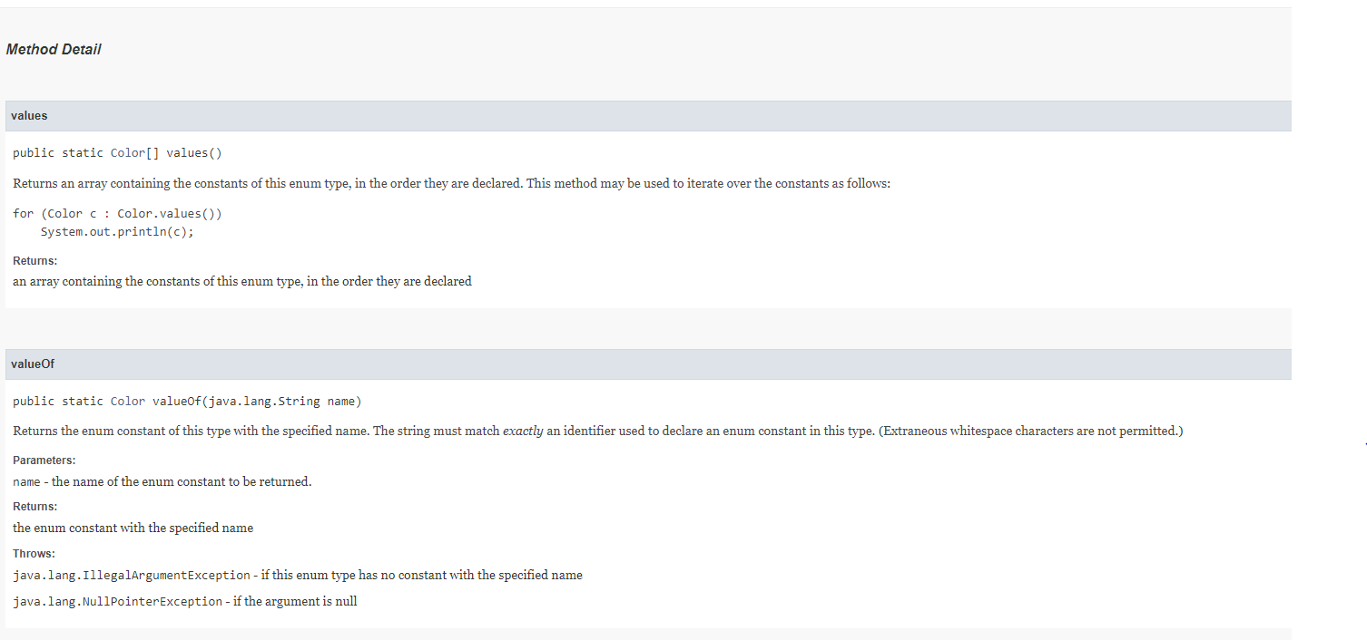 Solved In JAVA, create an enum with 4 colors blue, green, | Chegg.com