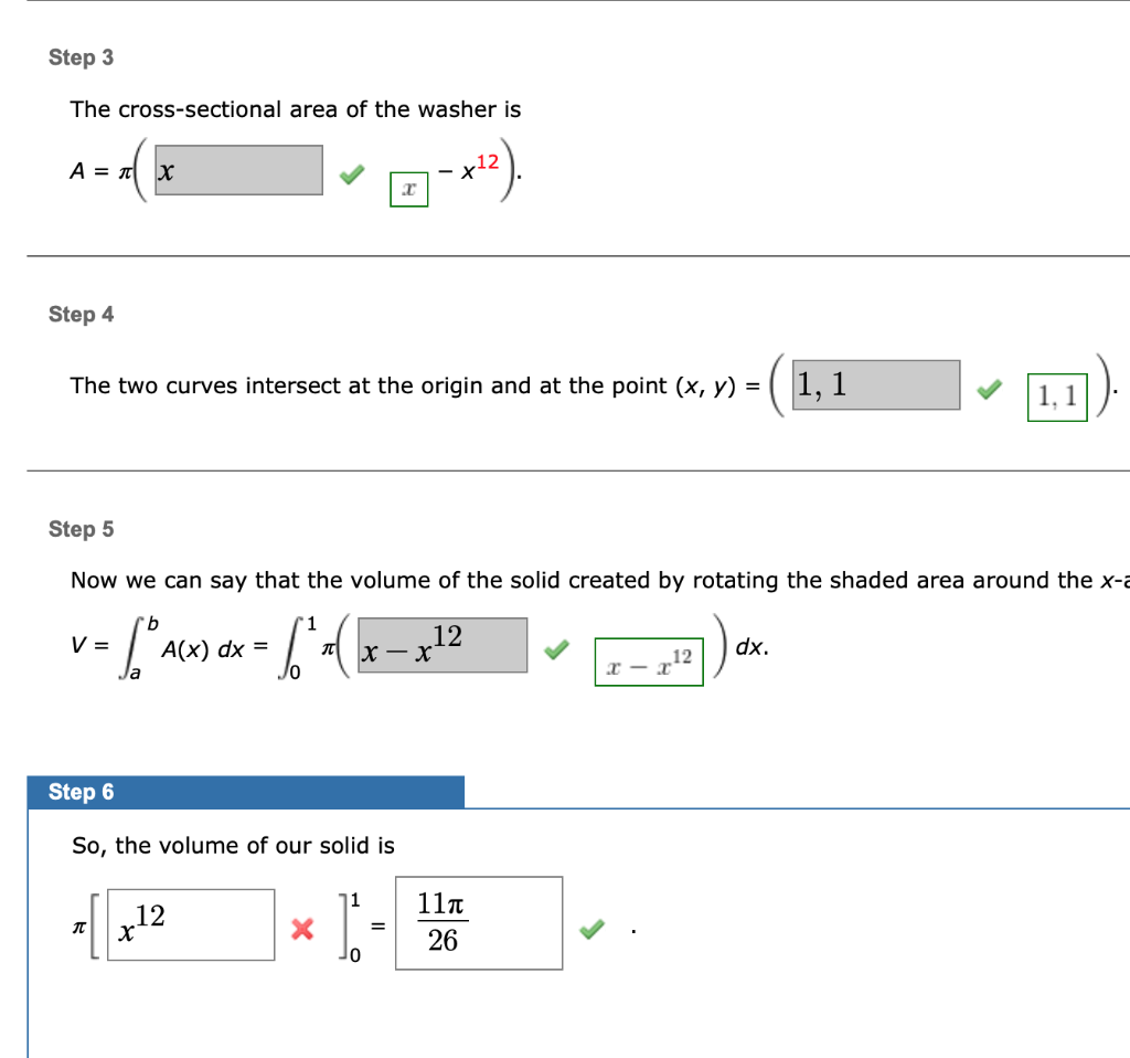 Solved Step 3 The cross-sectional area of the washer is A = | Chegg.com
