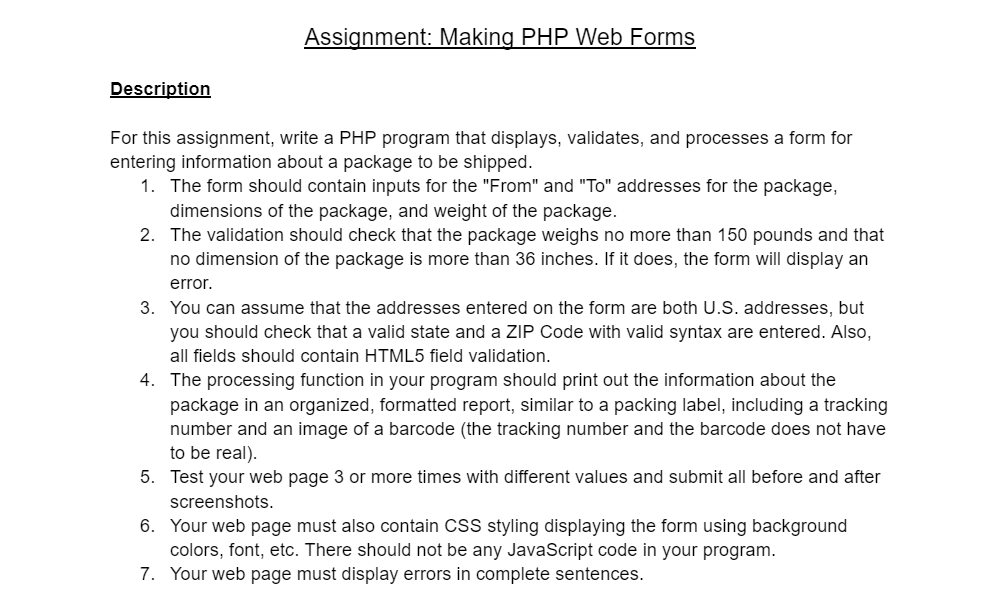 Solved For this assignment, write a PHP program that | Chegg.com Solved For this assignment, write a PHP program that | Chegg.com